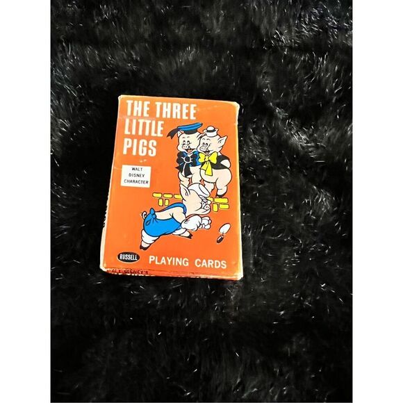 Disney | Party Supplies | Vintagethe Three Little Pigs Vintage Playing ...